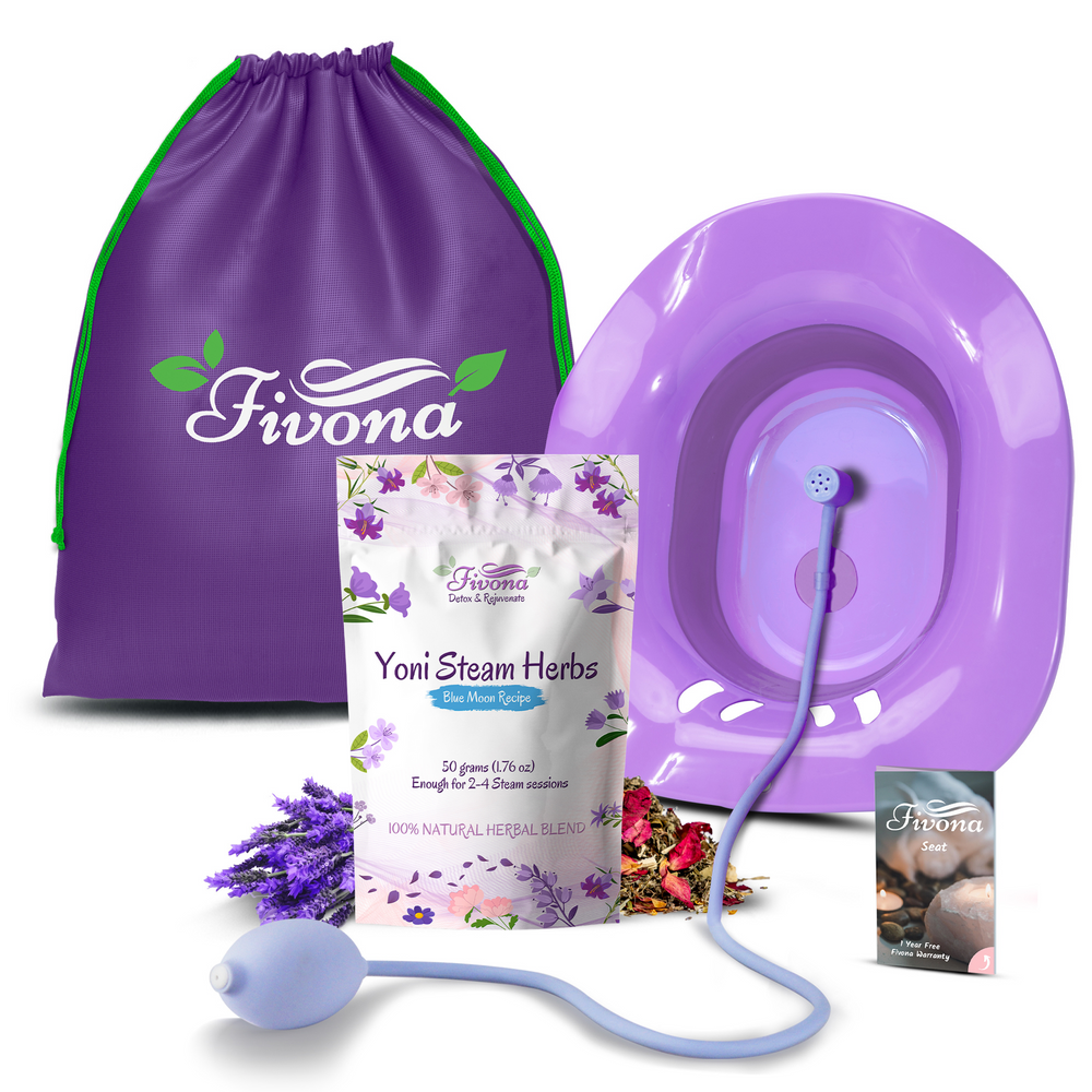 Fivona 4-in-1 Yoni Steam Kit with Flusher and Storage Bag – Fivona.com