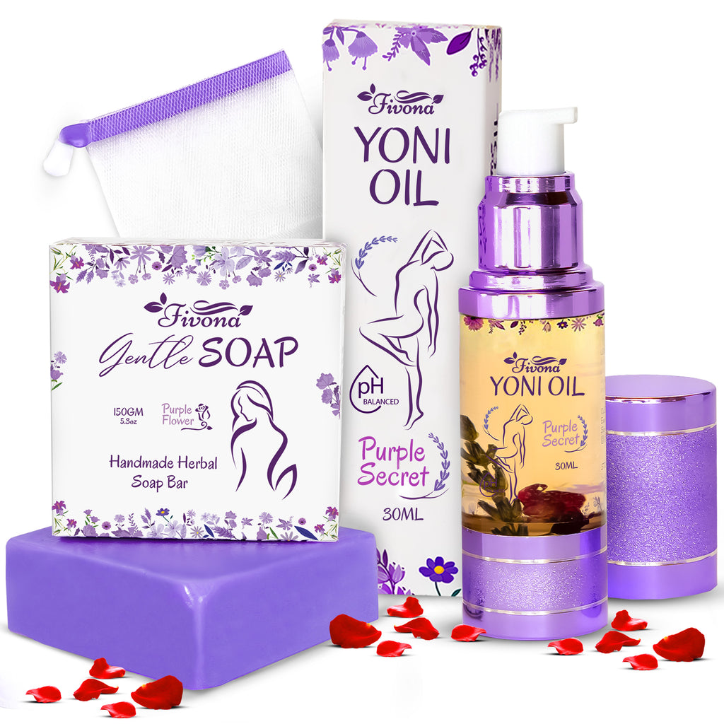 Fivona Yoni Oil with Yoni Bar Herbal Soap for Women 2-in-1 Set – Fivona.com