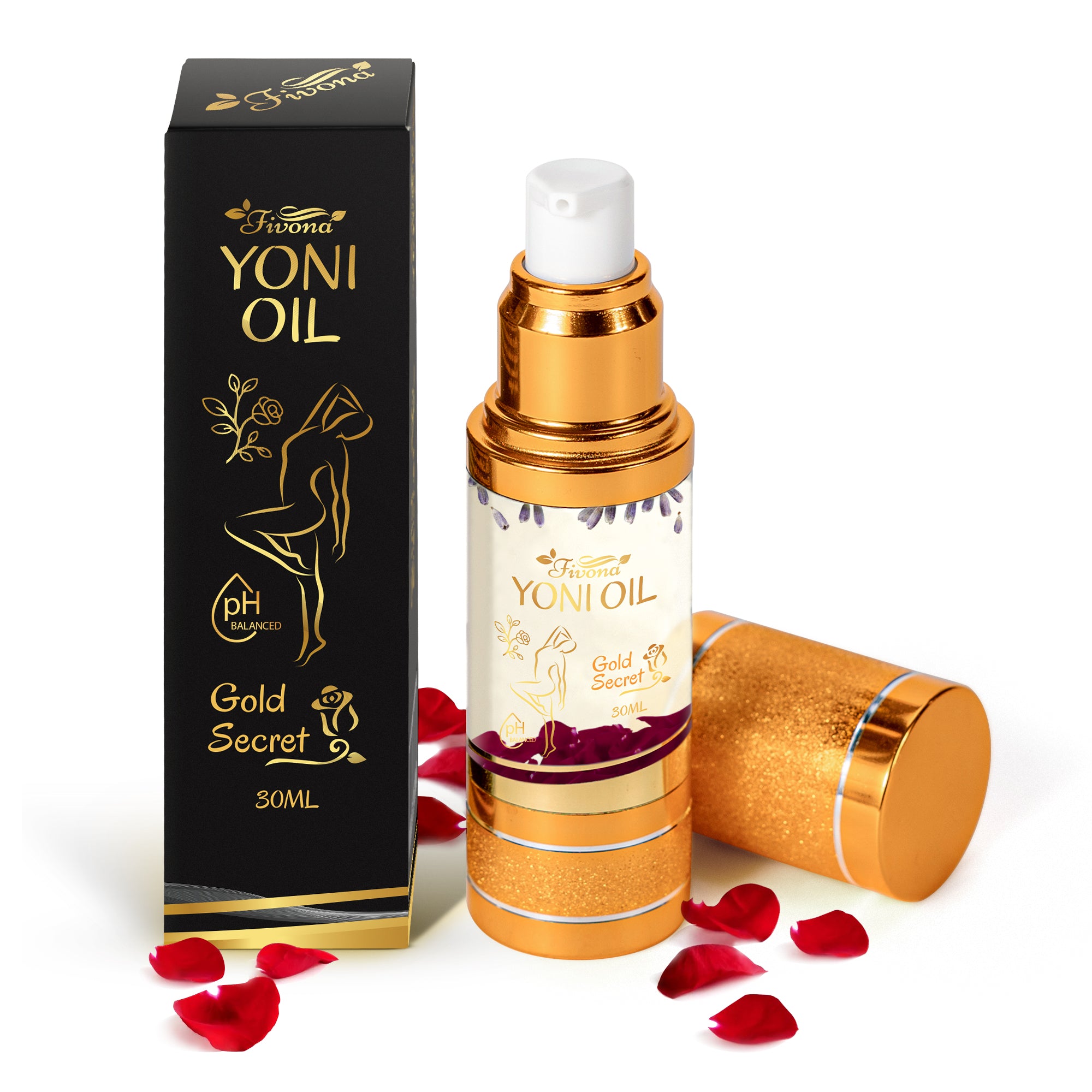 Fivona Yoni Oil Gold Secret for Feminine Care - Odor Control and Detox ...