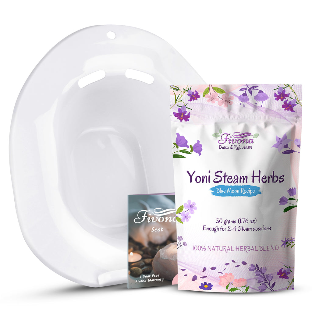 Yoni Steam Kit - V Steam Seat with Detox Herbal Blend Bundle by Fivona ...