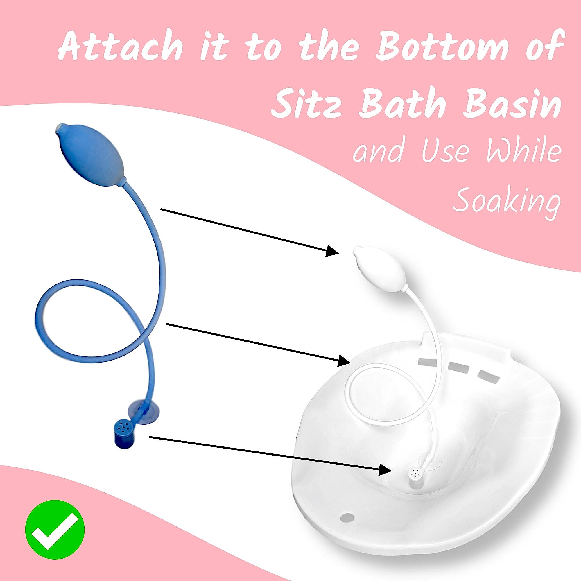 Fivona Hand Flusher-Pump for Sitz Bath Soaking and Portable Bidet ...